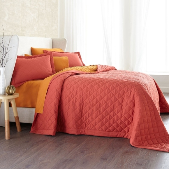 Bedding | Brylane Home Studio Quilted Bedspread Cover Reversible Twin ...